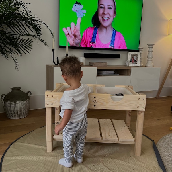 Wooden Sensory Stand | Sensory Table Sensory Bin Sand Table Water Table ...