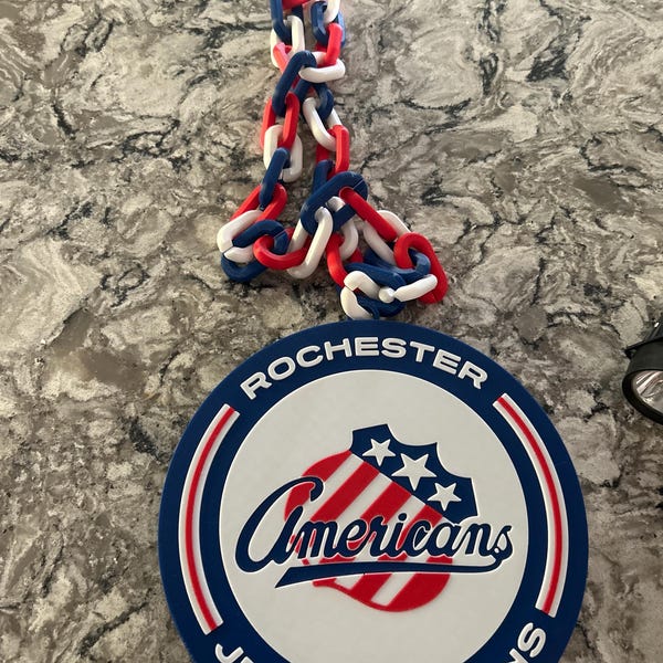 Custom Made 3D Printed Oversized Team Necklace / Turnover Chain - Etsy