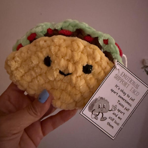 3 Emotional Support Pickle Tags, PDF File for Crochet Emotional Support ...