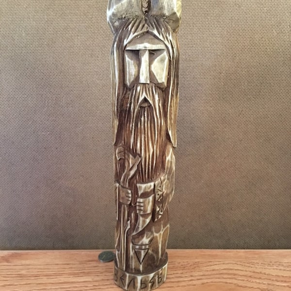 Hand Carved Wooden Slavic Gods: Svarog, Rod, Veles, Perun, Dajdbog - Etsy