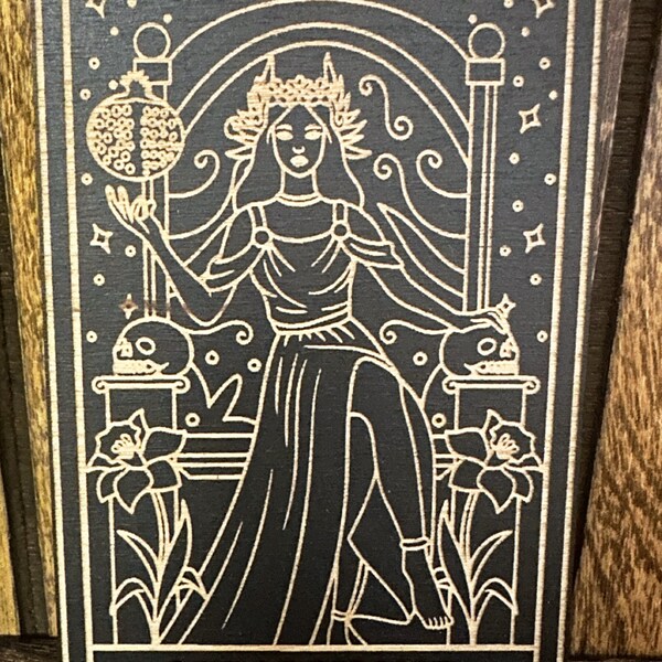 Persephone Deity Card | Altar Decor | Deity Wall Art | Tarot Themed ...