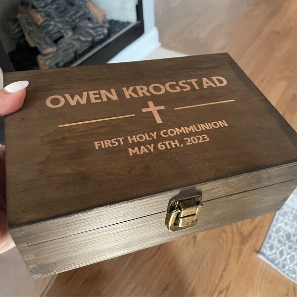 First Holy Communion Gift Box, Memory Box, 1st Communion Keepsake Box ...