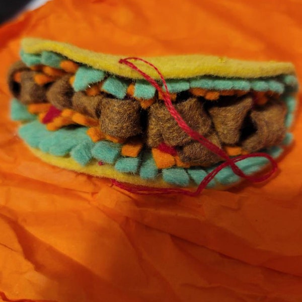 Handmade Felt Taco and Burrito Ornaments - Etsy