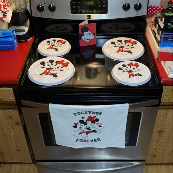 Burner Covers-mickey Mouse-mickey-disney-kitchen-decor-stove Covers ...