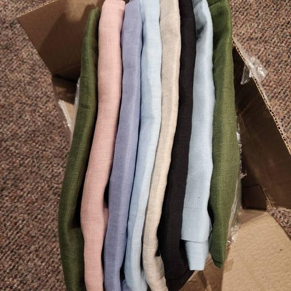 100% Linen Cross Back Apron, Linen Kitchen Apron Japanese, Linen Chef ...