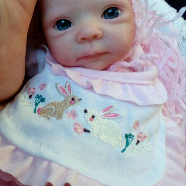 Mini Silicone Baby Doll 11 Inch Baby Girl Eyes Open, Full Body Silicone ...