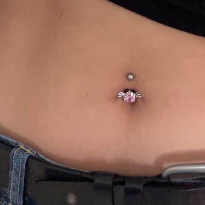 Y2K Star Dangle Belly Button Ring 2000s Sparkly Body Jewelry - Etsy