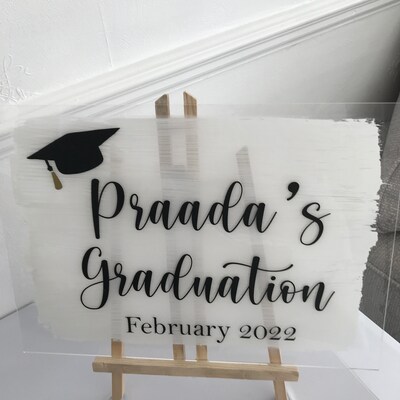 Personalised Acrylic Graduation Sign A3 - Etsy