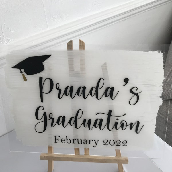 Personalised Acrylic Graduation Sign A3 - Etsy
