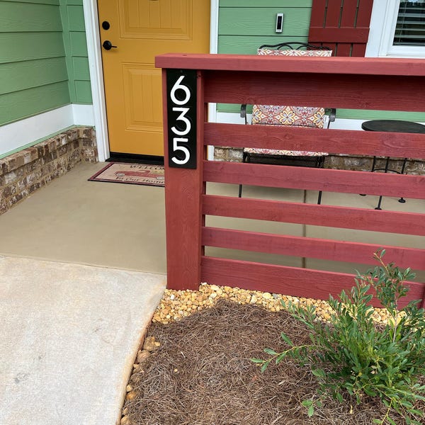 Circle Address WALL Plaque Sign, One Line Address Sign, Made in ...