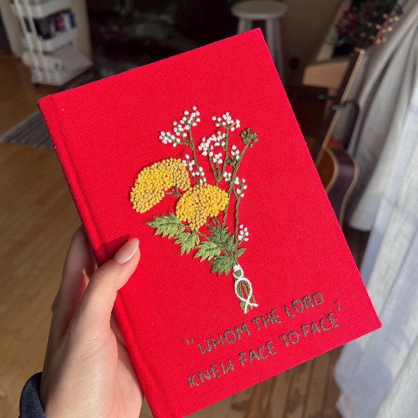 Personalized Hand Embroidered Journal Notebook A5 A6, Photo Album ...