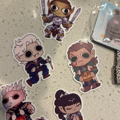 Baldur's Gate 3 Goober Character Stickers - Etsy