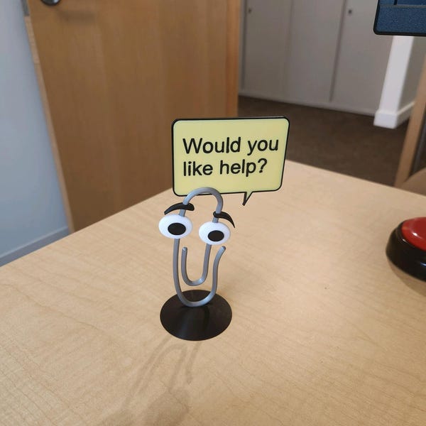 Clippy Desk Decoration | Customizable - Etsy