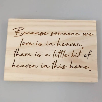 Heaven Sign Heaven in Home in Memory Of Loss of Loved One - Etsy