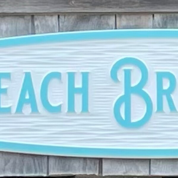 Personalized Custom PVC Sign for Your Beach Home Coastal Retreat ...