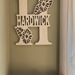 CNC Monogram SVG CNC Router Cut File, Split Letter Wood Cut File ...