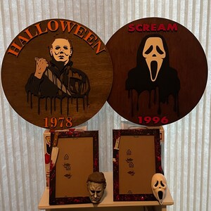 12 Wooden Michael Myers/halloween Horror Movie Sign - Etsy