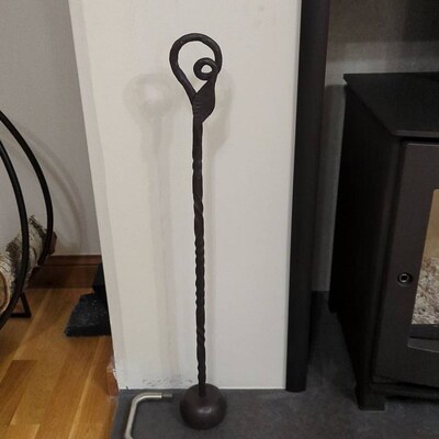 Hand Forged Fireplace Brush / Fire Tool / Companion Set - Etsy