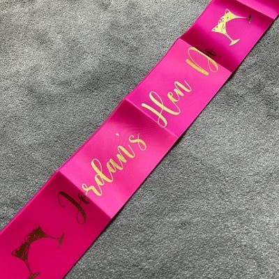 TEAM BRIDE SASHES Team Bride Hen Party Sashes Hen Party Bag Fillers ...