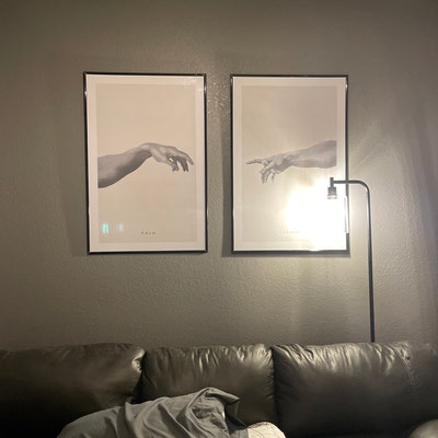 Michelangelo Print. Creation of Adam. Museum Poster. Modern Wall Decor ...