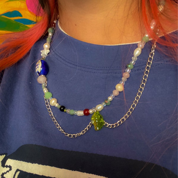 Handmade Beaded Necklaces | Chunky and Unique Cute Accessories - Etsy