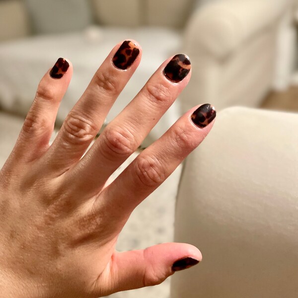 Tortoise Shell Nail Polish Wraps - Etsy