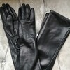 Long Black Opera Leather Gloves - Etsy
