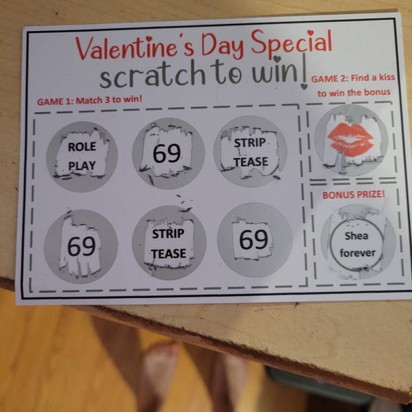 Thank You Gift, Scratch to Win Card, Custom Scratch Card, Scratch to ...
