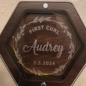 Babies First Haircut Box, Haircut Keepsake Box, Child Cutting off ...