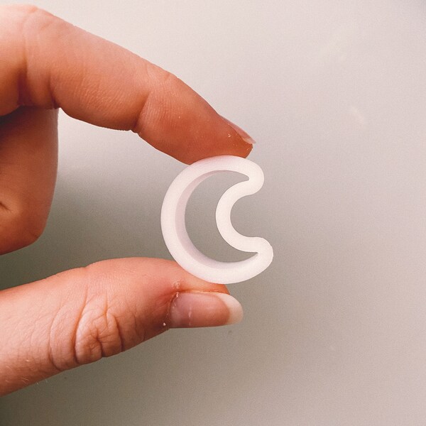 Moon Shape Polymer Clay Cutters - Polymer Clay Tools - 3d Printed ...