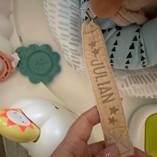 Personalized Baby Shower Gift Pacifier Clip With Name Custom Pacifier ...