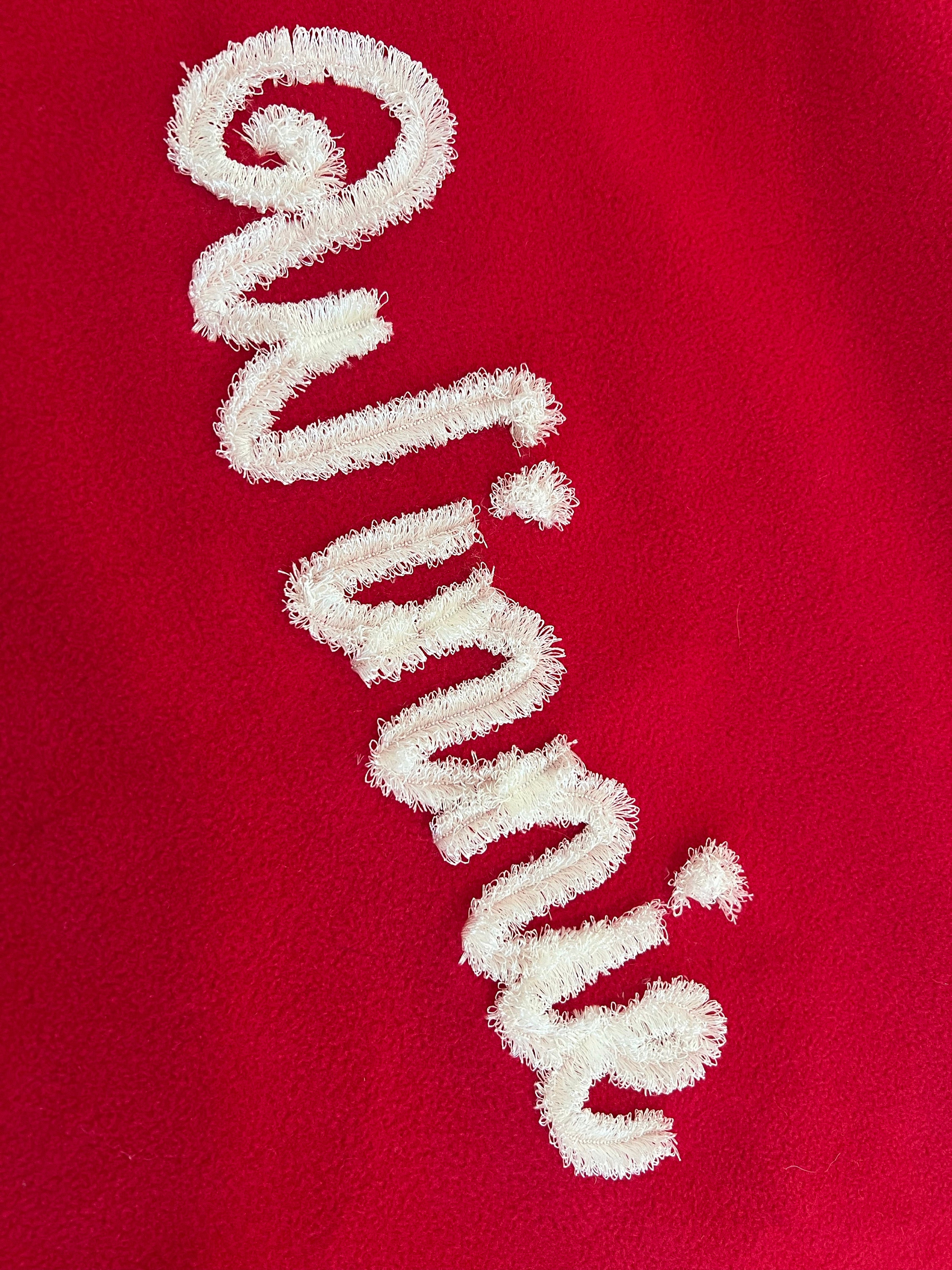 Big Fringe extra fluff! Fringed FONT alphabet letters machine ...