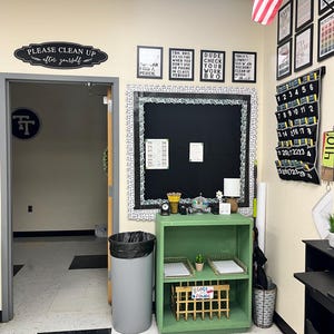 Classroom Door Sign, High School English Math Science, Art Classroom ...