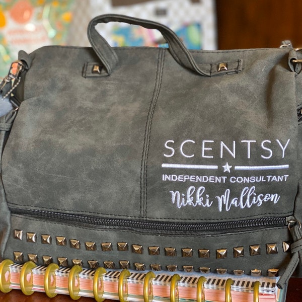 Authorized Scentsy Vendor Trendy Handbag Hobo Messenger Faux Leather ...