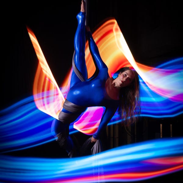 Hologram Iridescent Deep Royal Blue Catsuit Spandex Jumpsuit Unitard