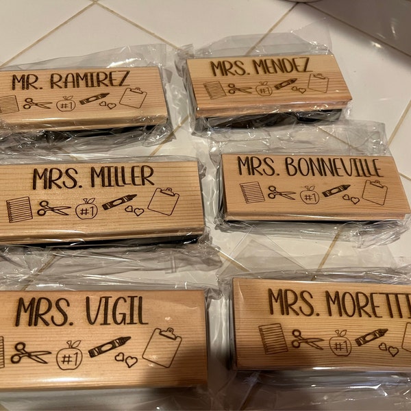 Personalized White Board Eraser | Laser Engraved |teacher Appreciation ...