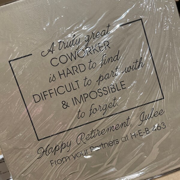 Retirement Gift From Coworkers | Personalized Retirement Gift With ...