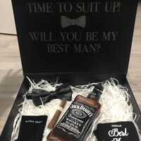 Time to Suit Up Will You Be My Best Man Groomsman, Best Man Gift, Best ...