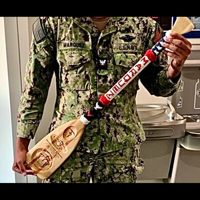 Military Ceremonial Paddle With Paracord Wrapping Specialized ...