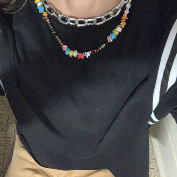 Everyayy “skateboard P" Chain (pearled) - Etsy