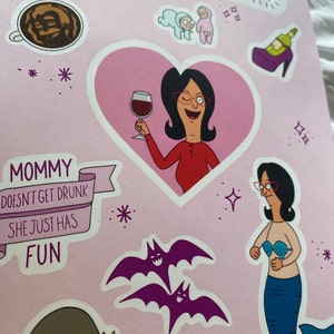 Gene Belcher Bobs Burgers Sticker Sheet A5 Stickers - Etsy