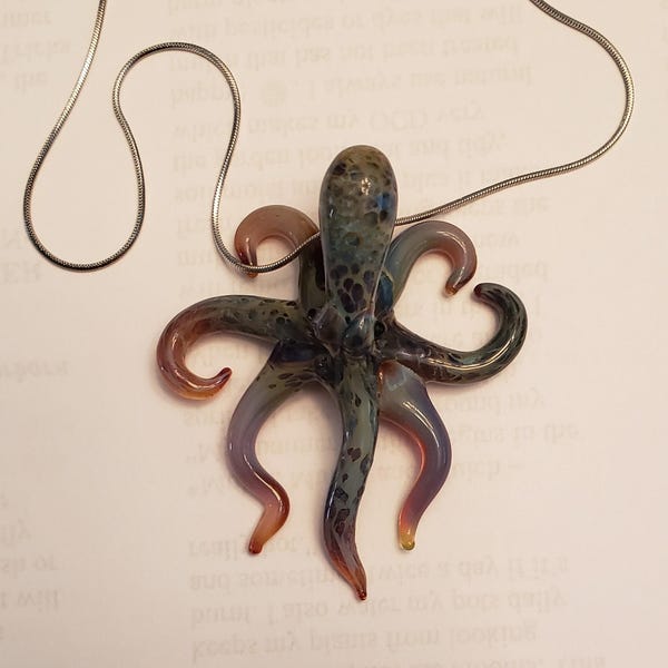 Octopus Jewelry Necklace Pendant - Etsy