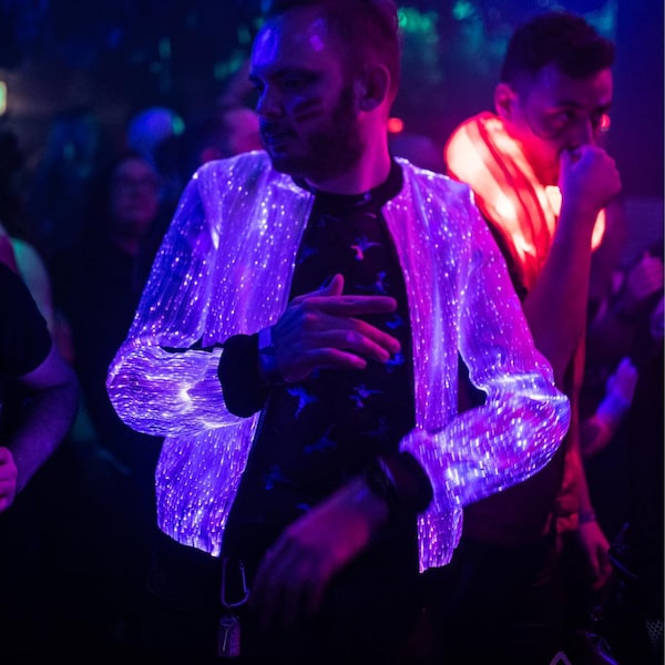 LED Light up Jacket for Men Formal Party Outfit Music Fesitval Outfit ...