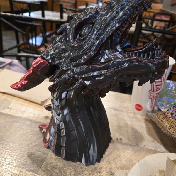 Dragon Headphones Stand, Dragon Bust, Dragon Headphone Holder, Dragon ...