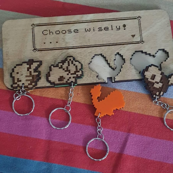 Streets of Rage Inspired "select Player" | Wooden Keyring and Wall ...