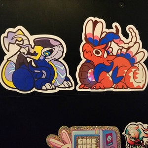 Chibi Miraidon y Koraidon 3 Pegatinas / Pokemon Scarlet & Violet ...