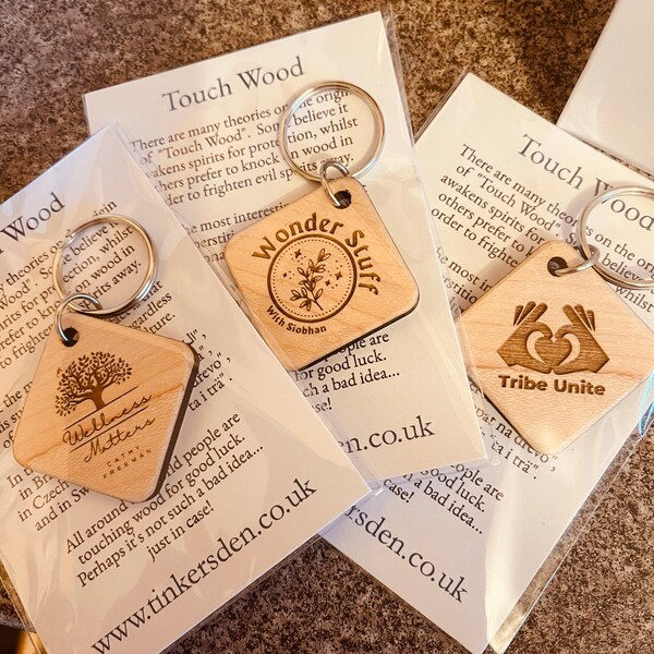 Personalised Wooden Animal Key Rings - Solid Wooden Engraved Custom Key ...