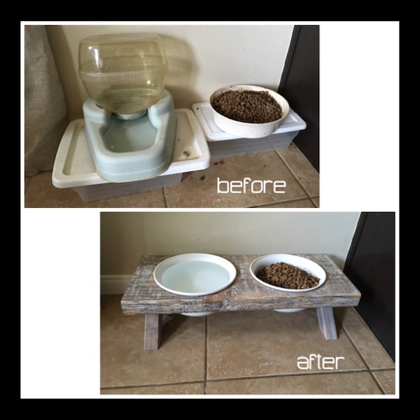 Dog Bowl, Dog Bowl Stand, Raised Dog Bowl Feeder, Farm Table, Raised ...