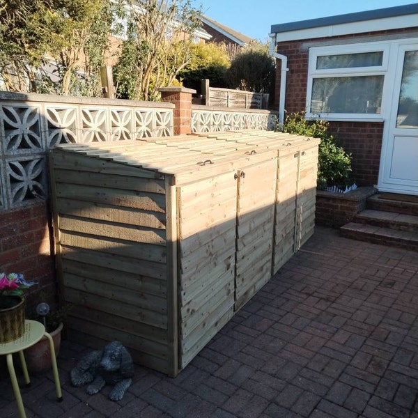 Exterior Garden Timber Steps, Pressure Treated, Outside Stairs ...