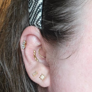 ASTM F136 Titanium Conch Hoop Four Layer Stacked Conch - Etsy